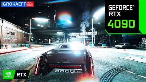 [4K] Cyberpunk 2077 Amazing New Ultra Realism Ray Tracing Mod / Photorealistic Night City Drive ...