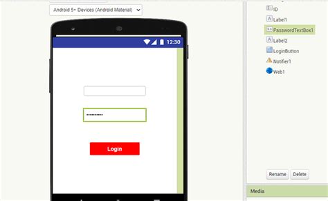 Simple Login Page MIT App Inventor Help MIT App Inventor Community