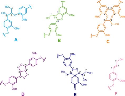 Main Lignin Substructures Identified In The Hsqc Spectra Figs 3 4 Download Scientific