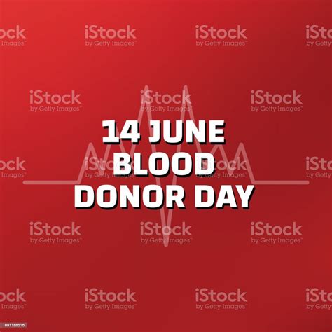 벡터 일러스트 레이 션 안으로 작성 된 혈액 드롭 및 텍스트 세계 혈액 기증자의 날 그런 지 스탬프 6월에 대한 스톡 벡터 아트 및 기타 이미지 Istock