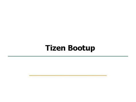 Tizen Bootup Embedded Software Lab SKKU