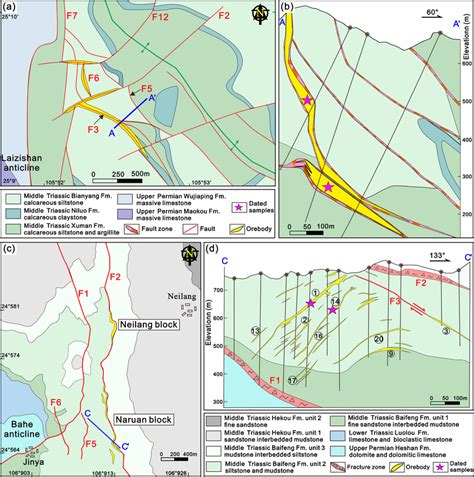 A Simplified Geologic Maps And Representative Cross Sections Of The