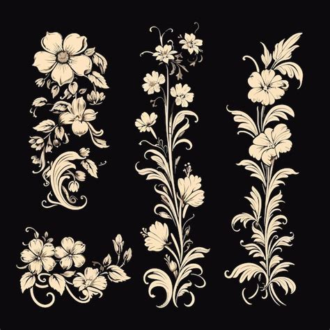 Ornaments Vector Set Premium Ai Generated Vector