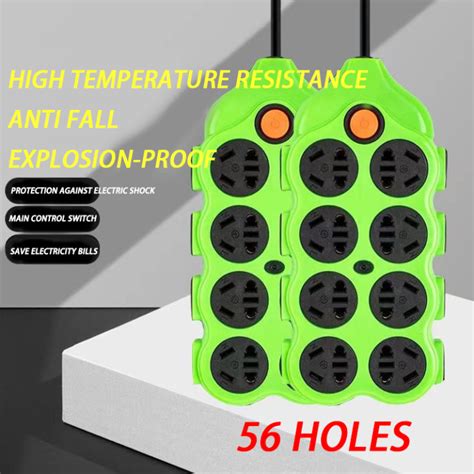 【cod】power Extension With Switch 16 Charger Socket Extension Cord Heavy