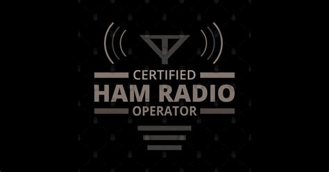 Certified Ham Radio Operator Ham Radio Operator Sticker Teepublic