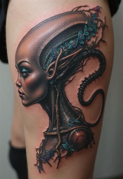 30 Realistic Alien Tattoo Inspirations That Look Out Of This World