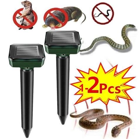 12pcs Ultrasonic Solar Pest Repeller Motion Sensor Repellent
