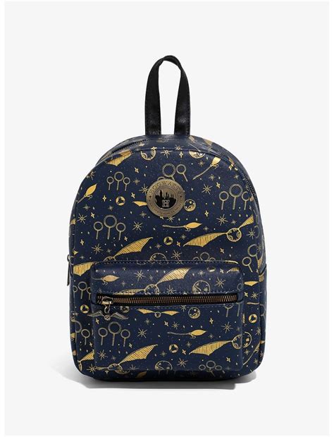 Harry Potter Navy And Gold Quidditch Mini Backpack Hot Topic Harry