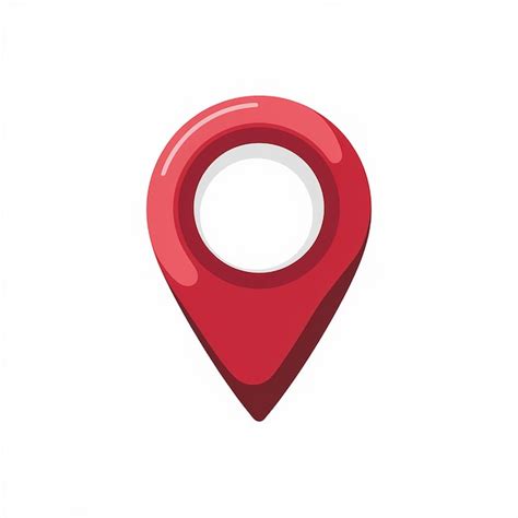 A Red Location Pin Commonly Used In Maps And Navigation Apps Premium Ai Generated Vector
