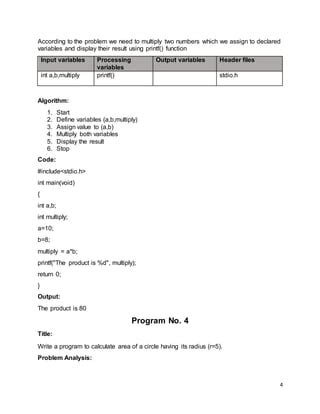 C Programming Lab DOCX