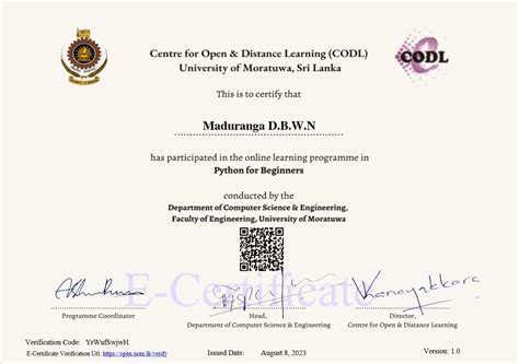 I Have Successfully Completed The Python For Beginners Course Offered I Have Successfully Completed The Python For Beginners Course Offered
