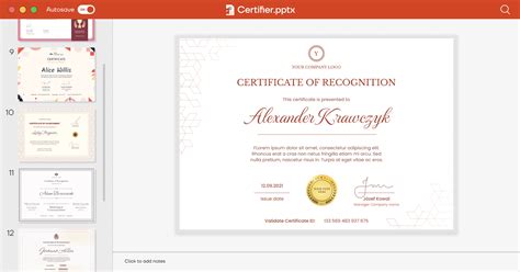 42 Free Powerpoint Certificate Templates