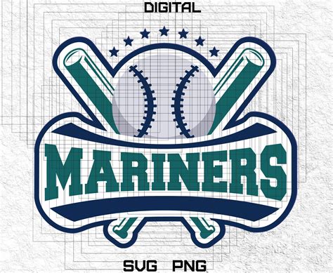 Mariners Baseball Svg Etsy