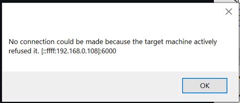 Target Actively Refusing Connection Issue Olliz R Sys Botbase GitHub