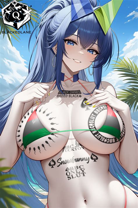 Rule 34 Ai Generated Azur Lane Beach Bikini Blue Eyes Blue Hair