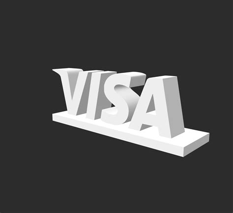 Stl File Visa Logo 💳 ・3d Print Design To Download・cults
