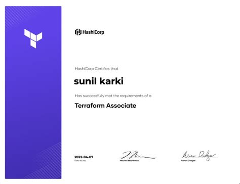 sunil karki on linkedin happy to share my hashicorp terraform