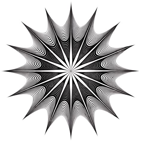 Optical Illusion Star A Geometric And Abstract Design Optical Illusion Geometric Star