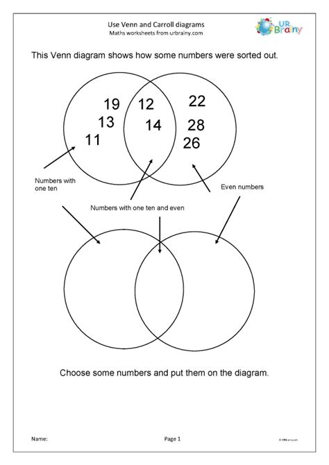 Venn And Carroll Diagrams Statistics Handling Data By