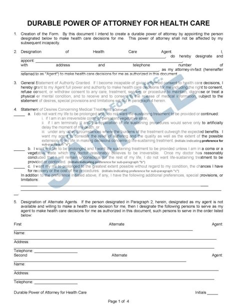 Durable Power Of Attorney For Financial Matters Nevada Legal Forms