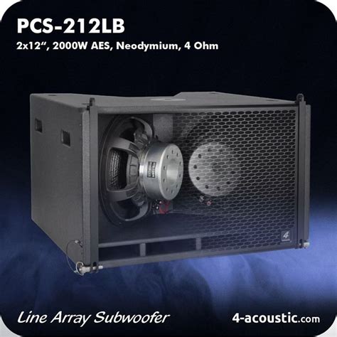 New High End Line Array Subwoofer 4 Acoustic Pcs 212lb Lautsprecher