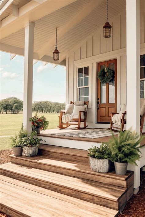 40 Farmhouse Front Porch Ideas For Every Style And Season In 2024