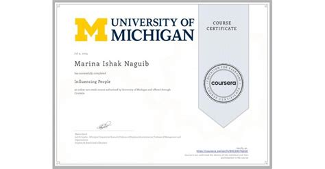 Marina Ishak On Linkedin Completion Certificate For Influencing People