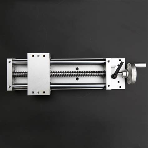 200mm Manual Cross Sliding Table Linear Rail Slide Stage Actuator Table Cnc Mill Ebay