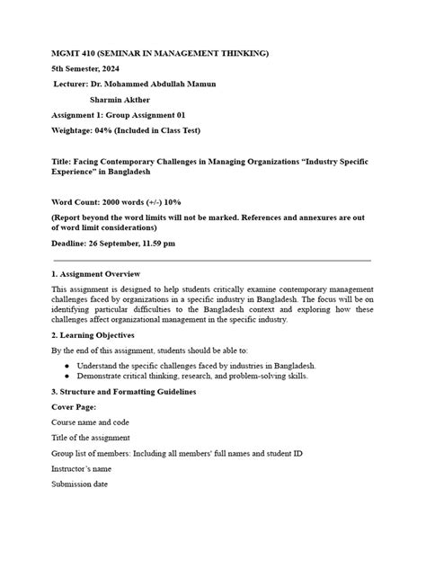 Assignment 1 Guidelines Updated Pdf Plagiarism Business