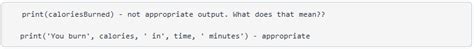 Solved Python Running On A Particular Treadmill You Burn 42