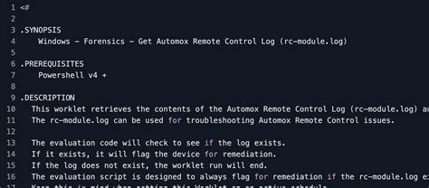 Windows Forensics Get Automox Remote Control Log Rc Modulelog