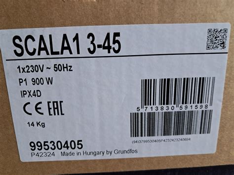 Pumpa Grundfos Scala 1 3 45