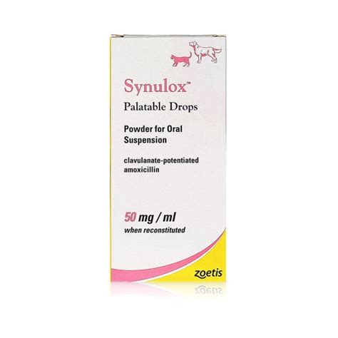 Synulox Palatable Drops 50mgml For Cats And Dogs The Pharmpet Co