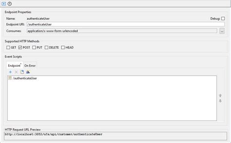 Restful Web Service Endpoint Scripting