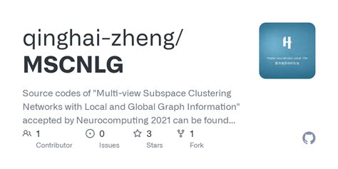 Github Qinghai Zhengmscnlg Source Codes Of Multi View Subspace Clustering Networks With
