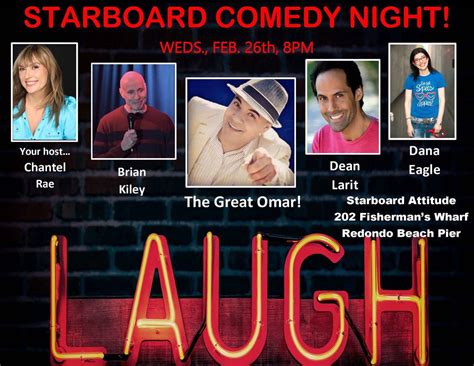 Starboard Comedy Night At New Starboard Attitude Redondo Beach On 26th