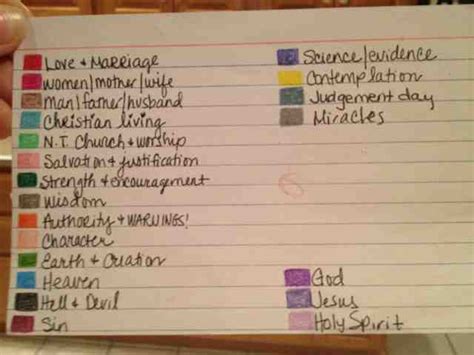 A Confetti Affair Color Coding Your Bible