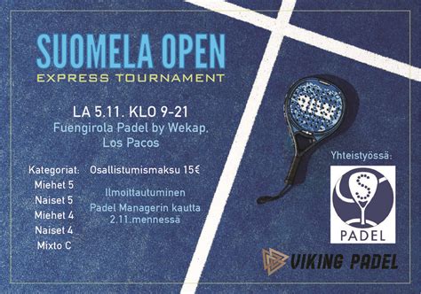 Suomela Open Express Tournament Asociación Finlandesa Suomela