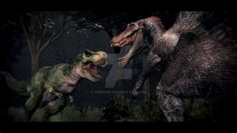 T Rex Vs Spinosaurus By Trex096 On Deviantart