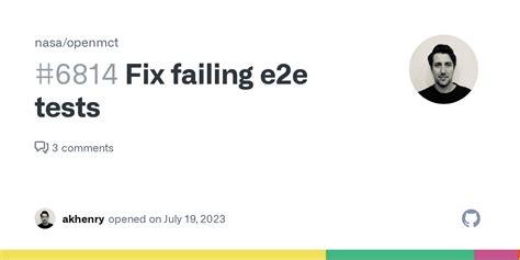 Fix Failing E E Tests Issue Nasa Openmct GitHub
