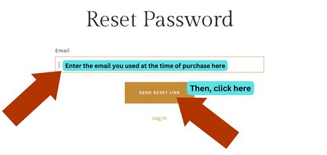 how to reset your password