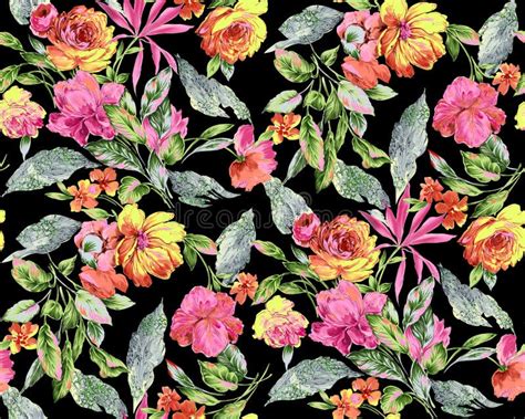abstract colorful block print pattern stock illustration illustration