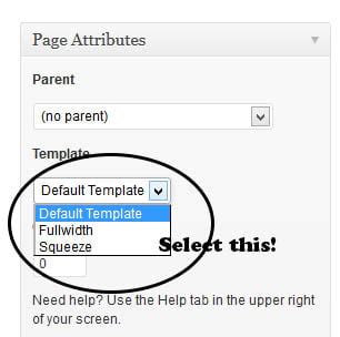 How To Change Custom Page Template
