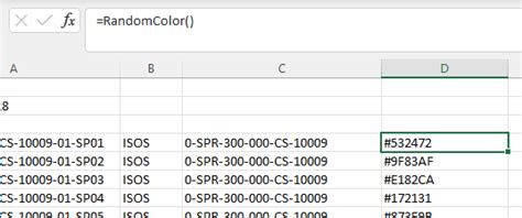 Пример Vba функции для генерации цвета Cadsupport