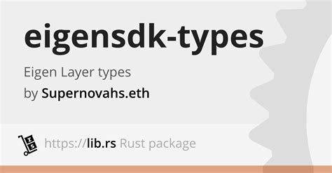 Eigensdk Types Unregulated Finances In Rust Lib Rs
