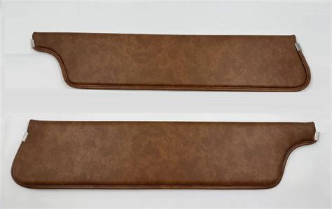 For Ford F100 F150 F250 F350 Bronco Sunvisors Sun Visor Brown Vinyl