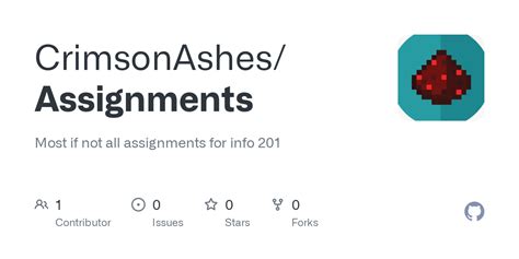 GitHub CrimsonAshes Assignments Most If Not All Assignments For Info