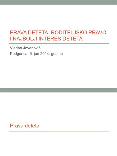 Prava Djeteta Rp I Nid Vldn Pdf