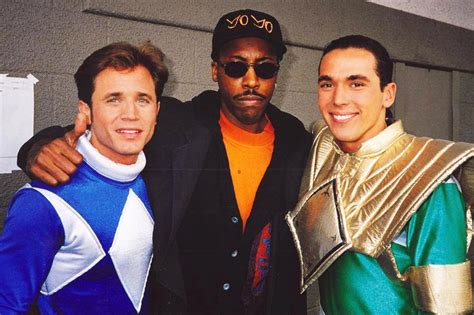 A 90s Trio Arsenio Hall With The Power Rangers David Yost And Jason