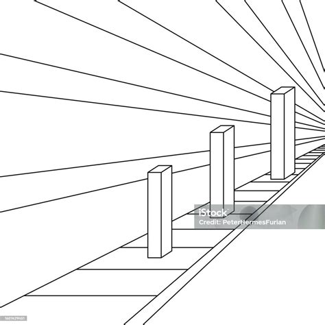 Influence Of Perspective On Columns Ponzo Geometrical Optical Illusion